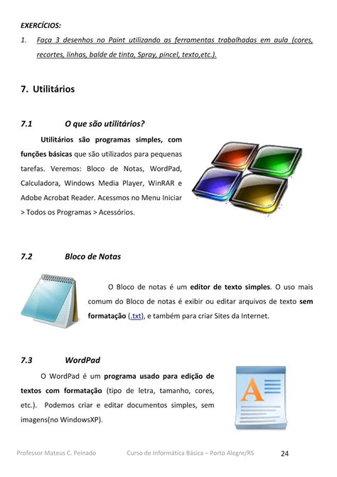 Apostila Curso BÁsico De InformÁtica Simulado Concurso