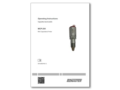 Binmaster Level Sensors Mcp 200 Manual Binmaster Online Sensor Store