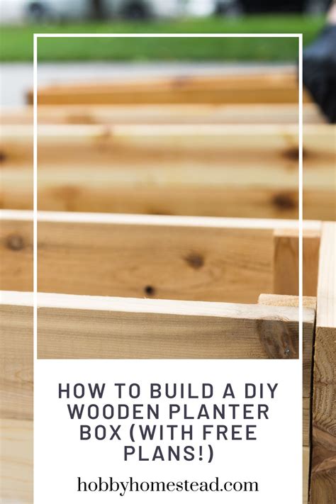 How To Build A Diy Wooden Planter Box With Free Plans Hobby Homestead