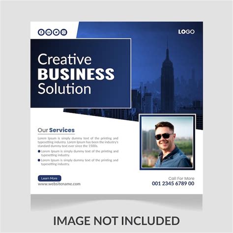 Premium Vector A Flyer For A Business Solution That Says Creative Business Solution