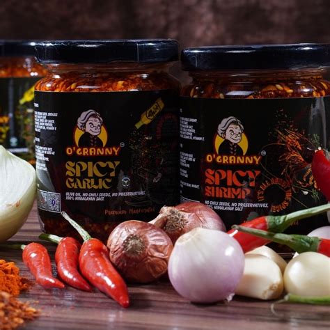 Sambal O Granny [spicy Shrimp And Spicy Garlic] Shopee Malaysia