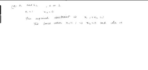Solved Exercise For A Linear Programming Problem Write Out The