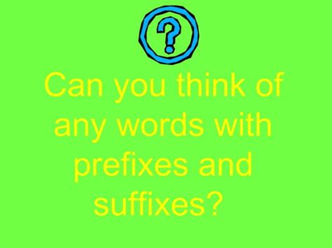 Prefix Suffix PPT Geology Science