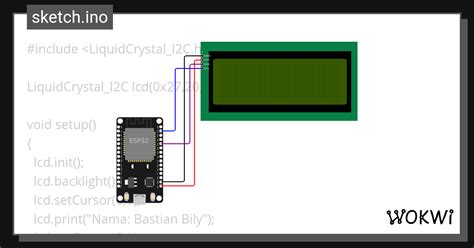 Lcd 20x4 I2c Wokwi Esp32 Stm32 Arduino Simulator