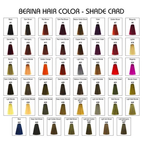 ครีมเปลี่ยนสีผม Berina เบอริน่า 47 สี สีa21 A40 ราคา 35 55 บาท