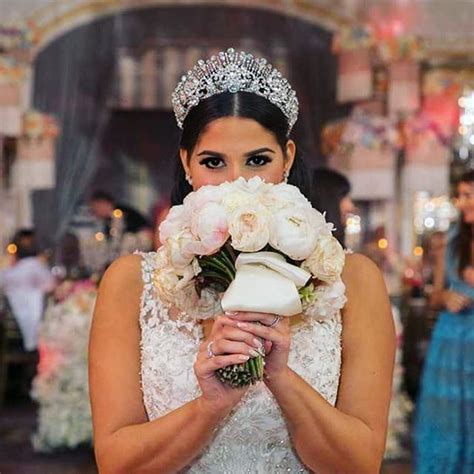 Gorgeous Bride Karina Getting Ready To Toss Her Bouquet To Some Lucky