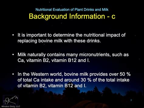 Windsor Dairy Nutritional Content Protein Quantity Protein Quality