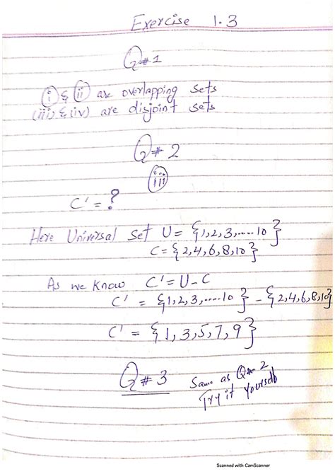 Solution Maths Solved Excercise Class Exercise Studypool