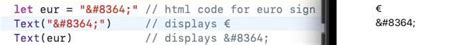 Displaying Html Character Codes In Text Rswiftui
