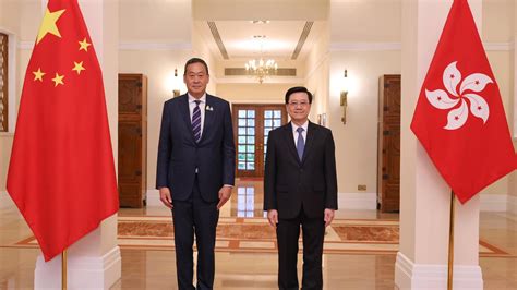 李家超晤泰國總理賽塔 稱訪港泰國旅客恢復九成 冀加強經貿合作