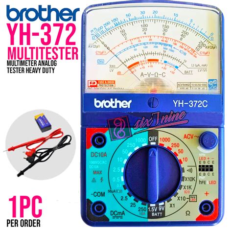 Brother Yh 372c Multitester Multimeter Analog Tester Heavy Duty Lazada Ph