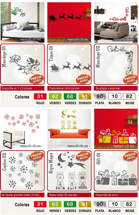 Vinilos Navidad Vinilos Decorativos Navidenos Pared Vidriera Hogar Muebles y Jardín