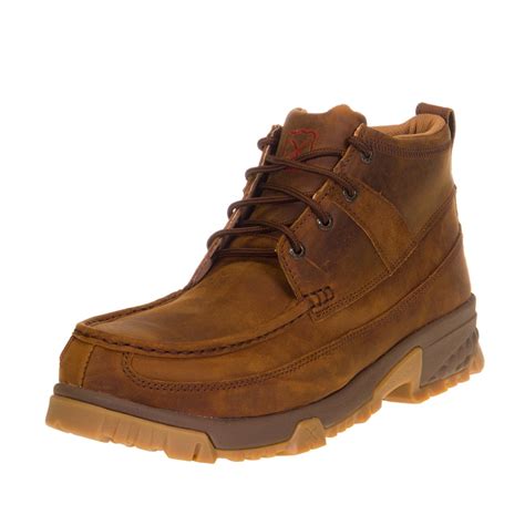 Twisted X Boots Mxcc004 Men`s Twisted X 4` Oiled Saddle Comp Toe