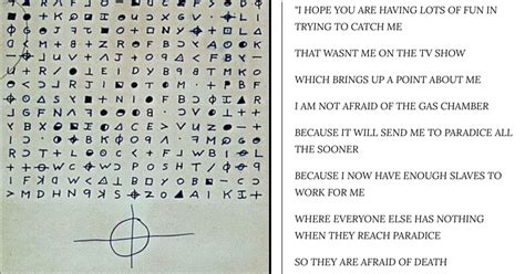 Zodiac Killer Cipher Message 60 Photos
