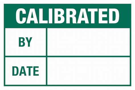 Premium Vector Green Quality Control Label Sign Mark Calibrated By Date