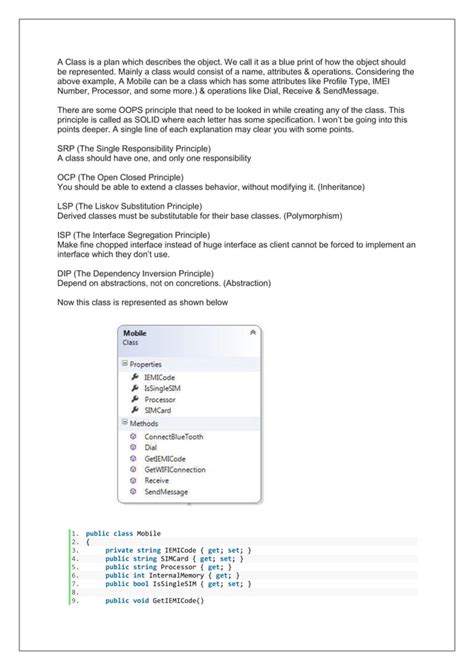 Object Oriented Programming With Real World Scenario Pdf