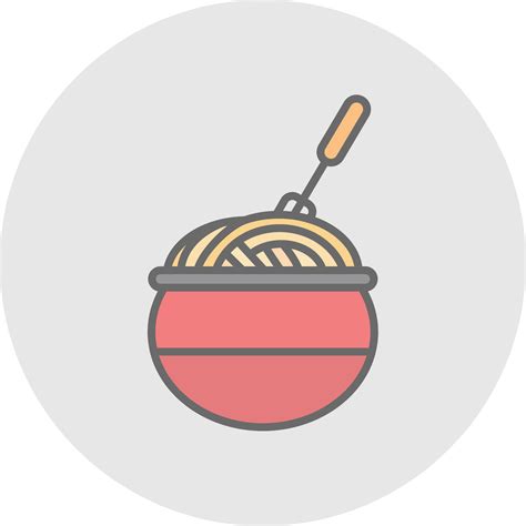 Noddles Line Filled Light Icon 44100314 Vector Art At Vecteezy