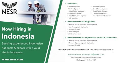 Nesr On Linkedin Nesr Indonesia Jobs 137 Comments