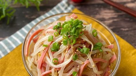 「もっと食べたい！」やみつき副菜！チンして和えるだけ【ハムもやしナムル】ダイエット中にも （低空飛行キッチン） エキスパート