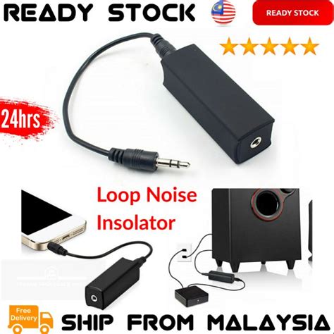 Loop Noise Insolator 3 5mm Audio Noise Filter Ground Loop Isolator Eliminate Car Electrical