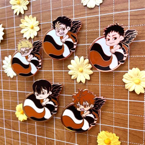 Hinata Enamel Pin Etsy