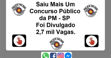 Novos Cursos e Concursos Saiu Mais Um Concurso Público da PM SP Foi