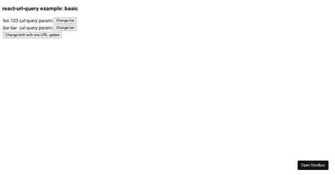 react url query examples codesandbox
