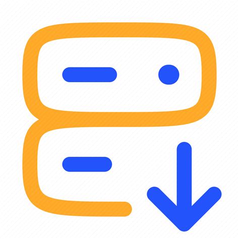 Database Hosting Network Server Data Download Icon Download On