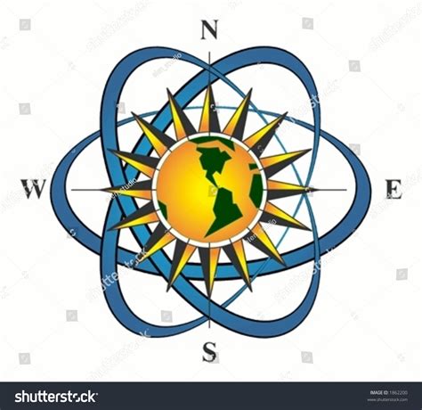 Navigation Geography Compassvector Illustration 1862200 Shutterstock
