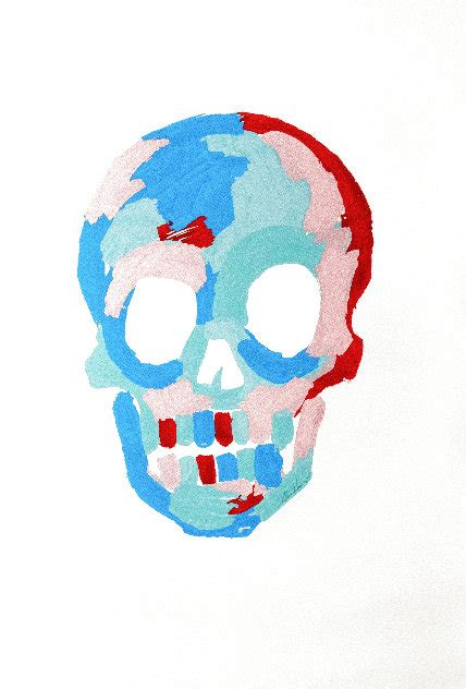 Skull PP 2020 Limited Edition Silkscreen W Diamond Dust By Bradley