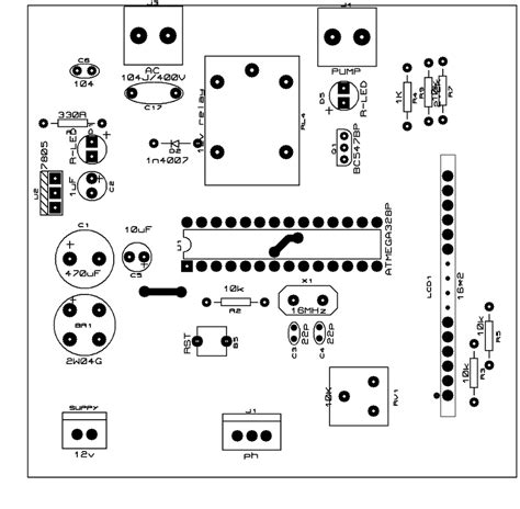 1 Cad Model Of The Pcb Circuit Board Download Scientific Diagram