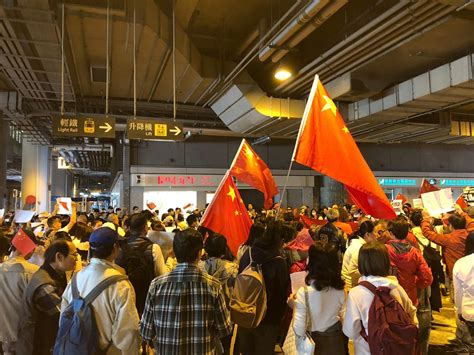 Over A Hundred Protesters March From Main Bus Terminus At Yuen Long Mtr