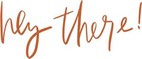 Download Hey There Greeting Text Orange