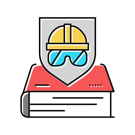 Safety Procedures Tool Work Color Icon Vector Illustration 35275257