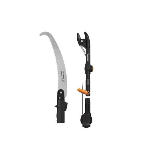 Fiskars XtendControl In Steel Hook Bill Saw Blade And Rotating Pruning Head For Tree Pruner
