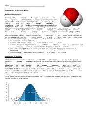 Investigation Properties Of Water Lab With Stats Pdf Name Investigation Properties Of Water