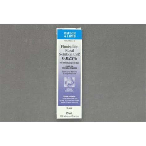 Corticosteroid Flunisolide 0 025 25 Mcg Nasal Spray Bottle 25 Ml