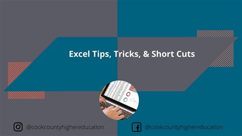 excel tips tricks and shortcuts cook county higher education
