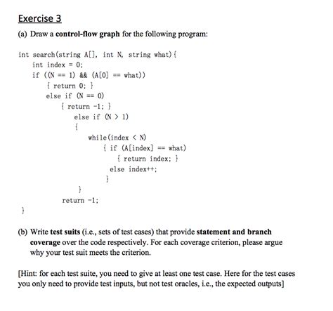 Solved Exercise A Draw A Control Flow Graph For The Chegg