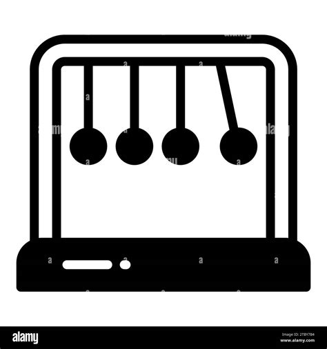 Pendulum Vector Glyph Icon School And Education Icon Stock Vector