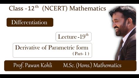 class 12th mathematics ncert ch 5th differentiation lec 19th