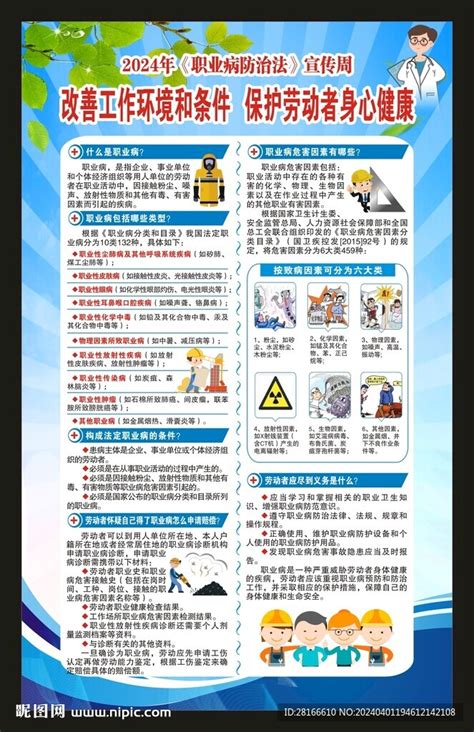 职业病防治法宣传周海报设计图广告设计广告设计设计图库昵图网
