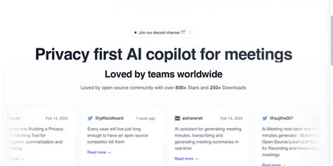 meetily the best free and open source self hosted ai meeting note taker