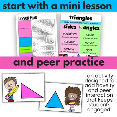 Identifying And Classifying Types Of Triangles Anchor Chart Poster Notes Worksheet