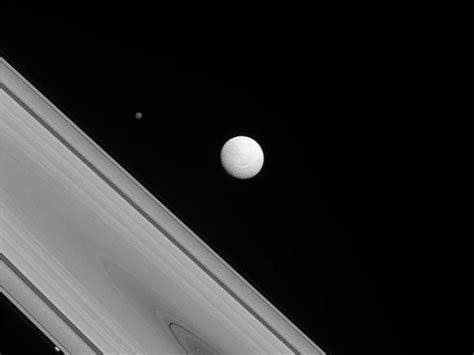Cassini Captures Rare Photo Of Saturns Moons