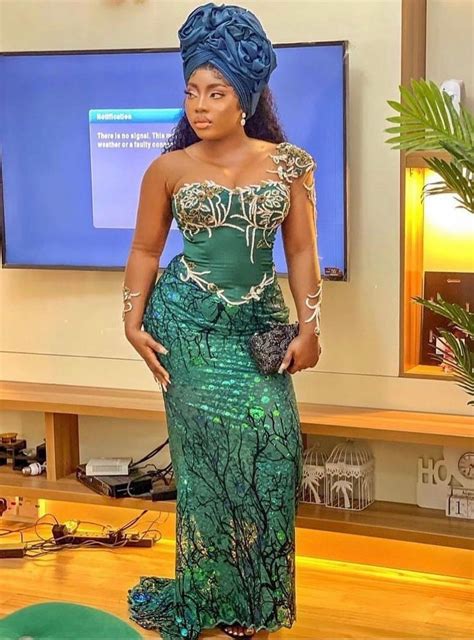 Wedding Guest Lace Styleowanbe Aso Ebi Dress Women Dress African