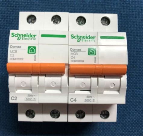 Promo MCB Domae Mini Circuit Breaker Schneider 2P 2A 2P 4A Harga