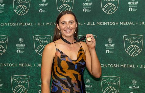 Brown Becomes First Triple Jill Mcintosh Medallist Netball Wa