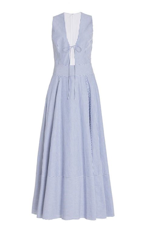 Exclusive Lara Striped Cotton Maxi Dress By Brandon Maxwell Moda