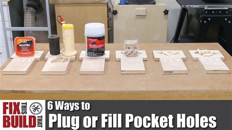 Ways To Plug Or Fill Pocket Holes How To YouTube